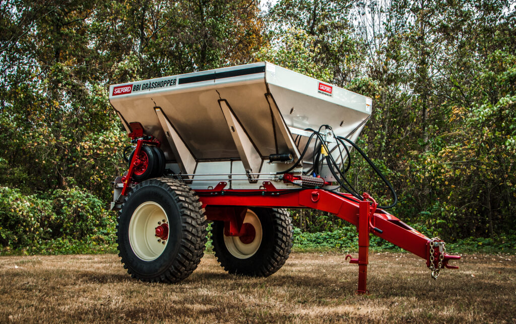 Grasshopper Spinner Spreader - Salford Group Inc.